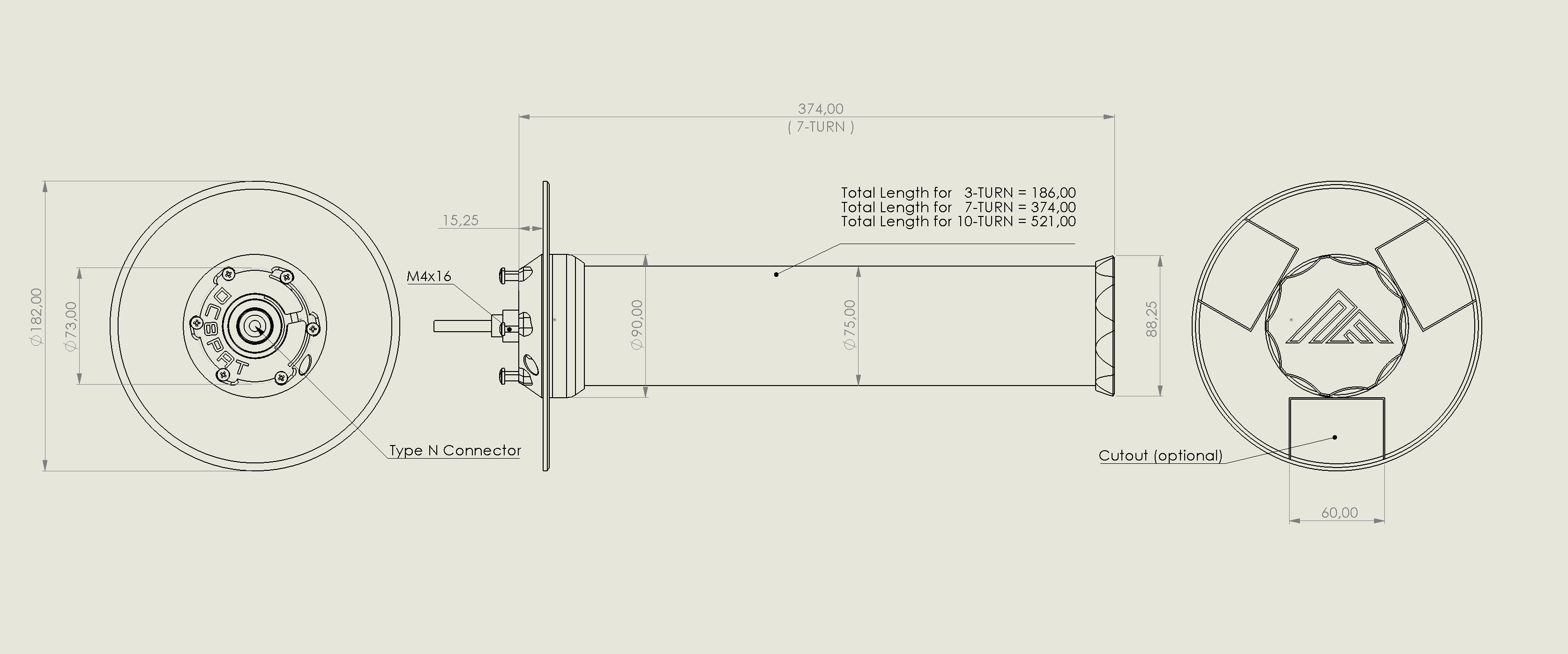 L-Band Antenna RHCP - nolle.engineering